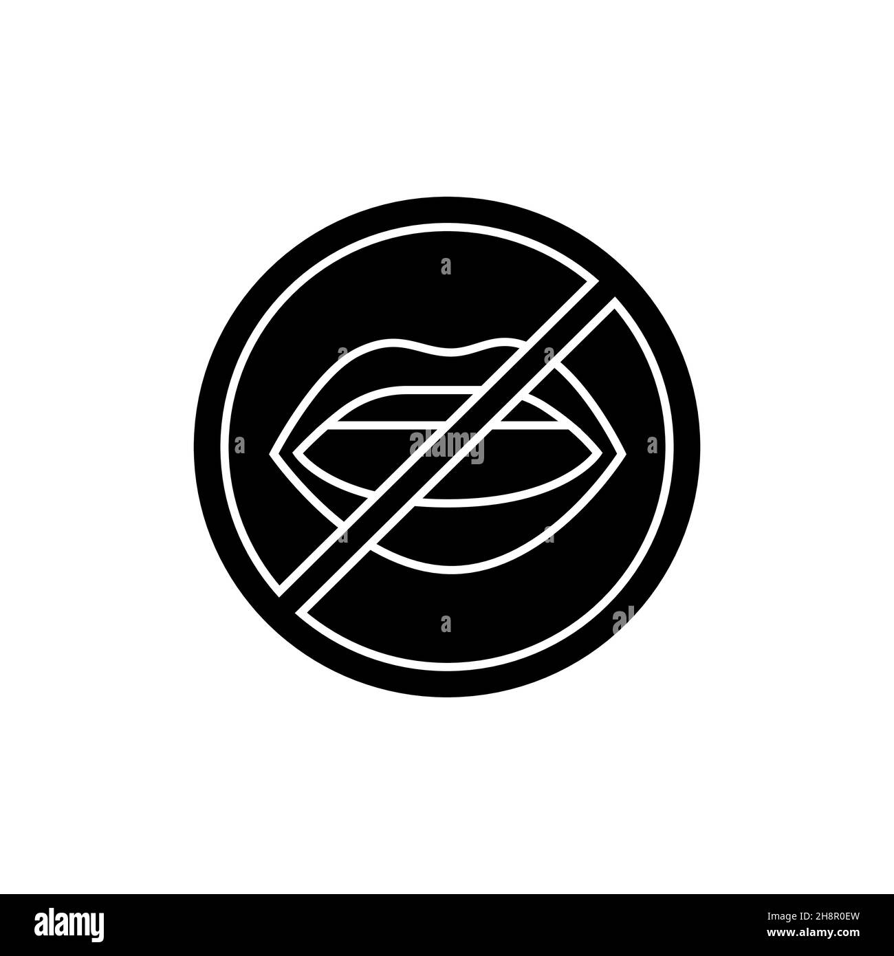 Dumb color line icon. Disability. Isolated vector element. Outline ...