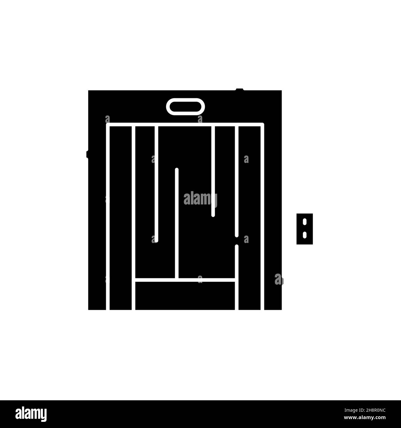 Lift color line icon. Disability. Isolated vector element. Outline ...