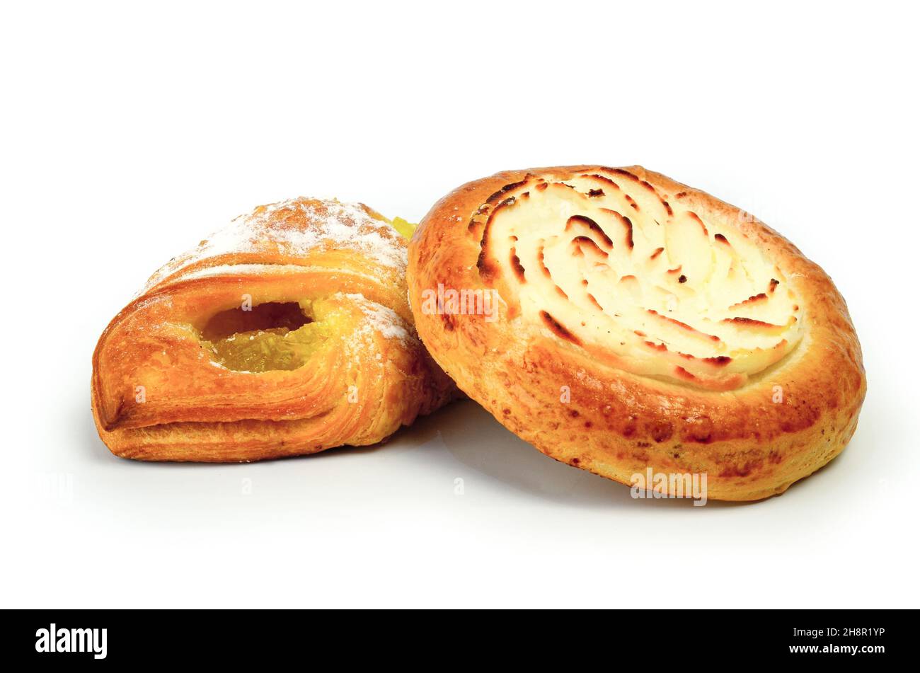 Biscuits Isolated on White Background Stock Photo - Alamy