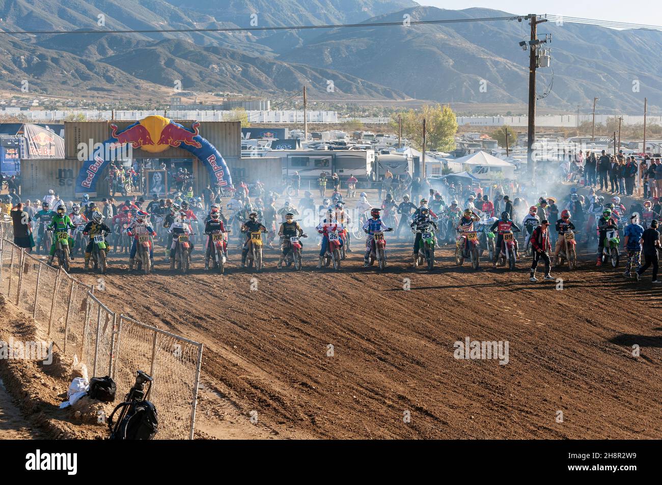 Motocross racing at the 24th annual Red Bull Day In The Dirt Grand Prix ...