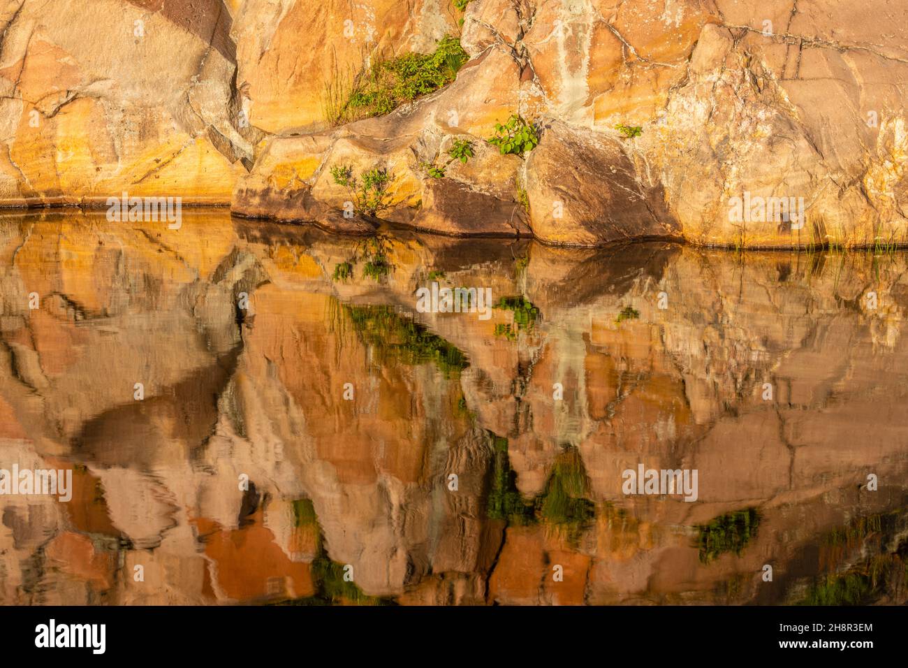 Reflections in George Lake, Killarney Provincial Park, Killarney ...