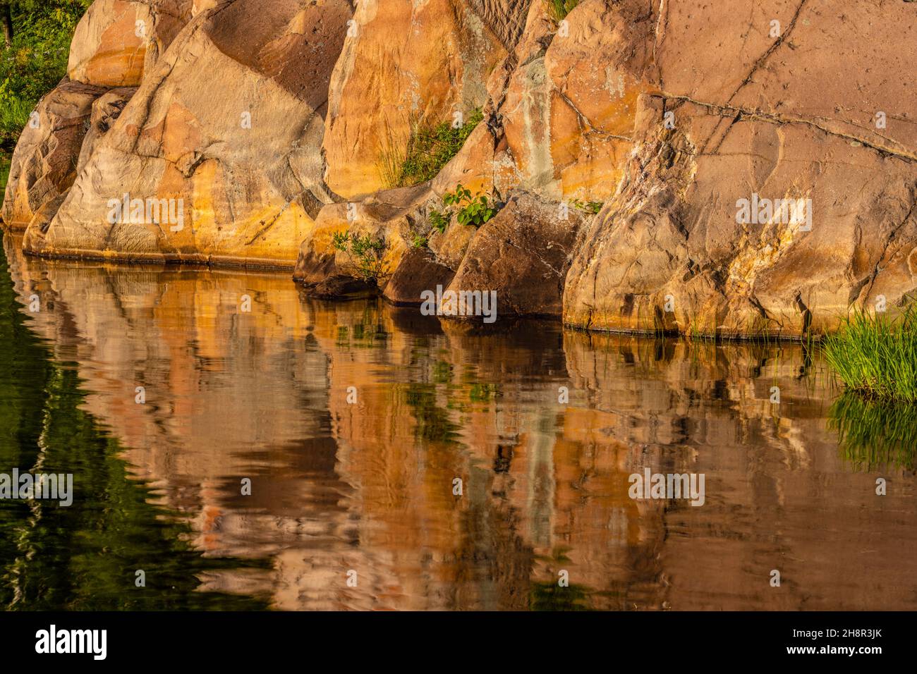Reflections in George Lake, Killarney Provincial Park, Killarney ...
