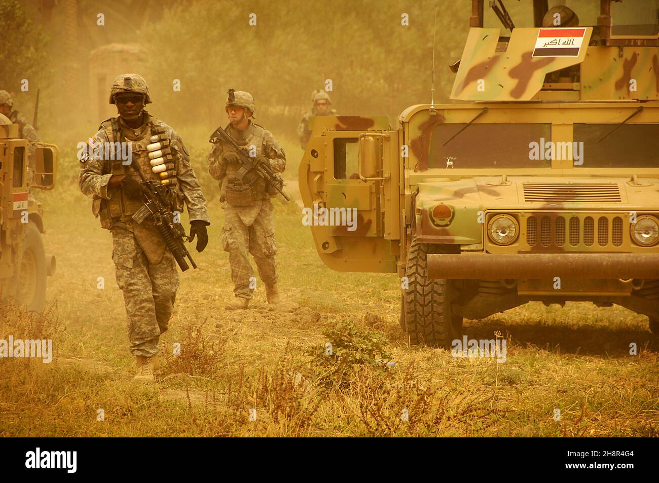 080730-A-8725H-533 U.S. and Iraqi forces head out after conducting a ...