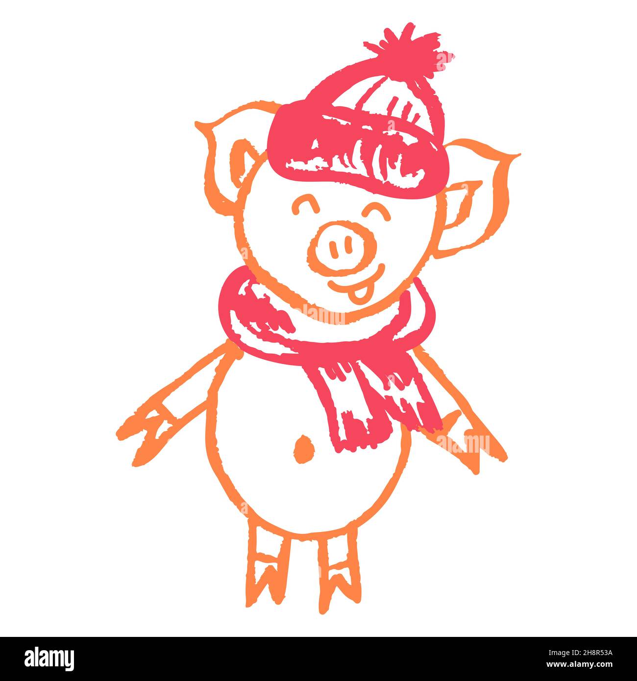 Wax pig face Stock Vector Images - Alamy