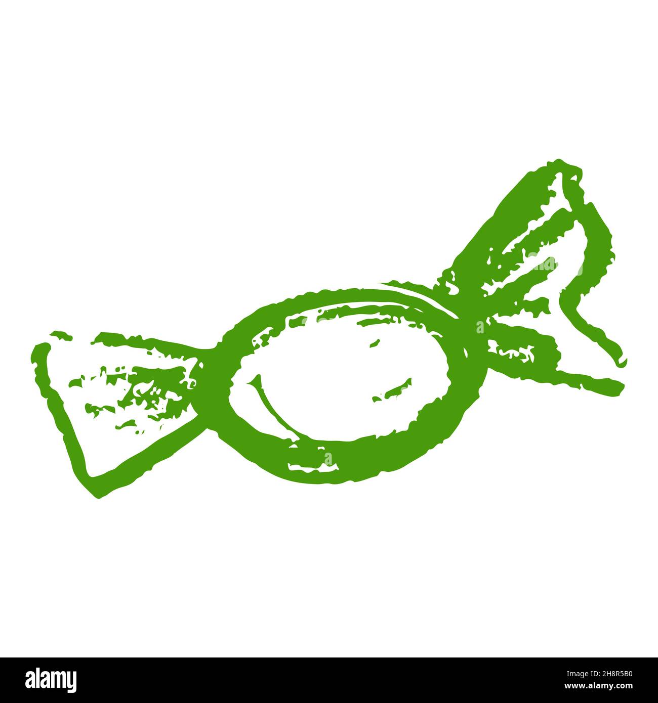 Icon in hand draw style. Candy. Drawing with wax crayons, children's ...