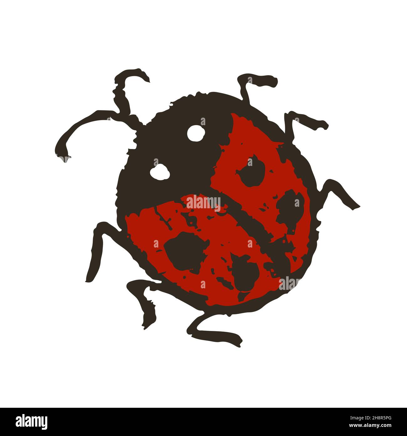 Icon in hand draw style. Drawing with wax crayons, colored chalk ...