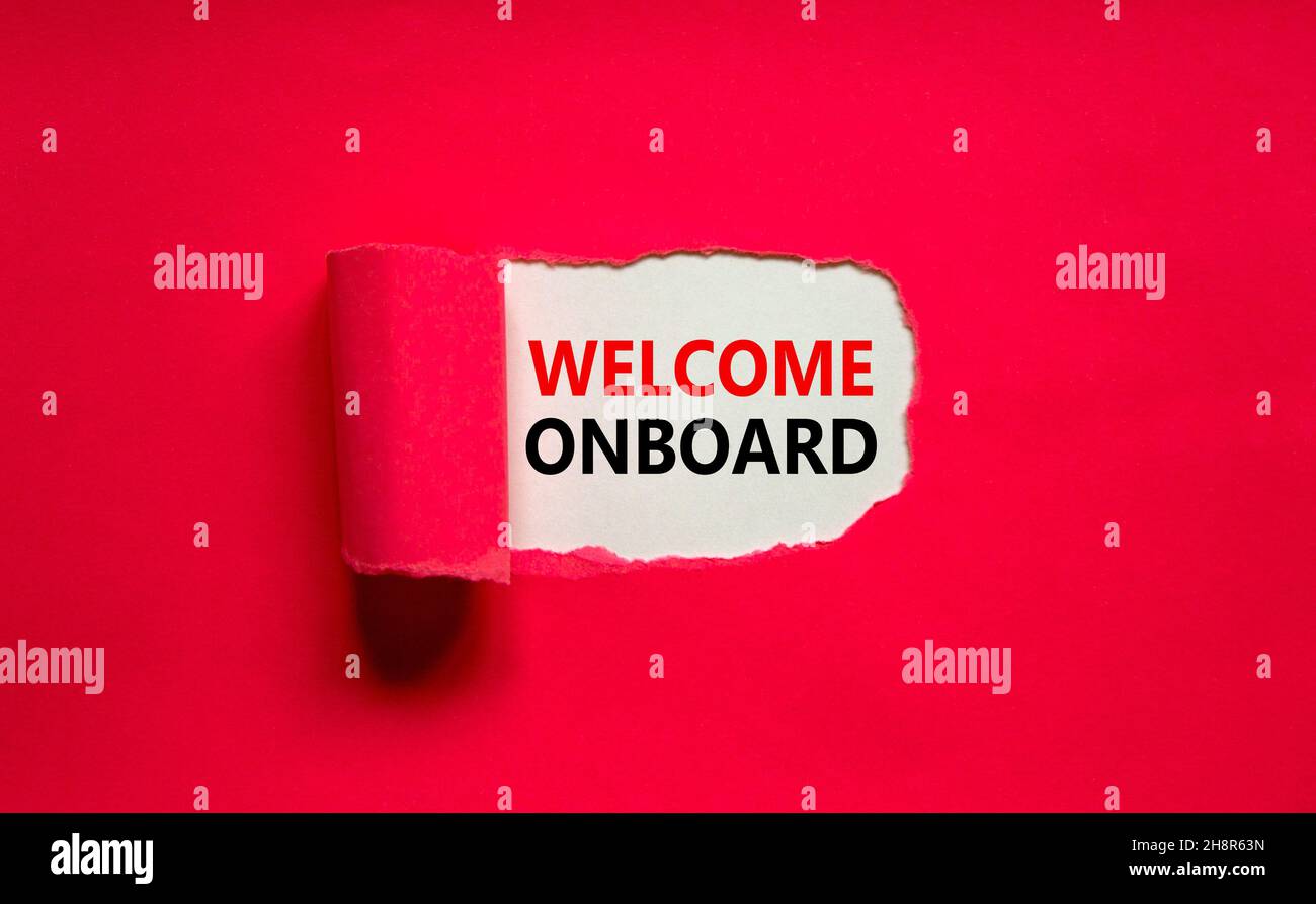 Welcome onboard onboarding symbol. Concept words Welcome onboard ...