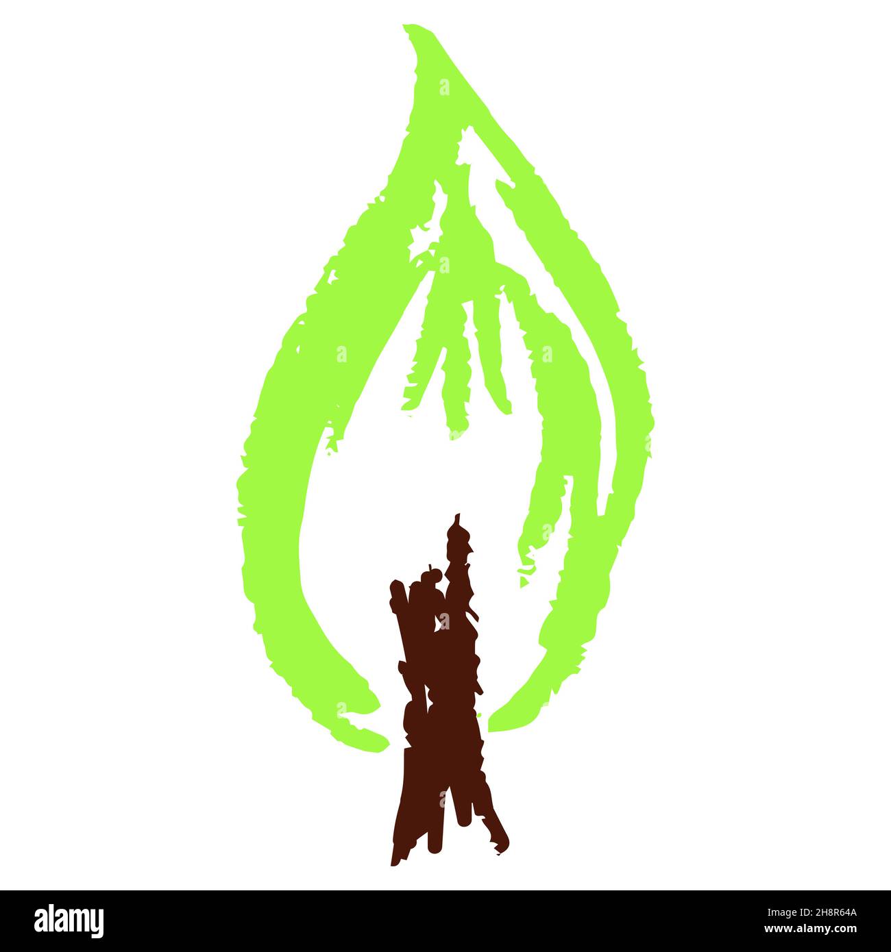 Pin oak tree Stock Vector Images - Alamy