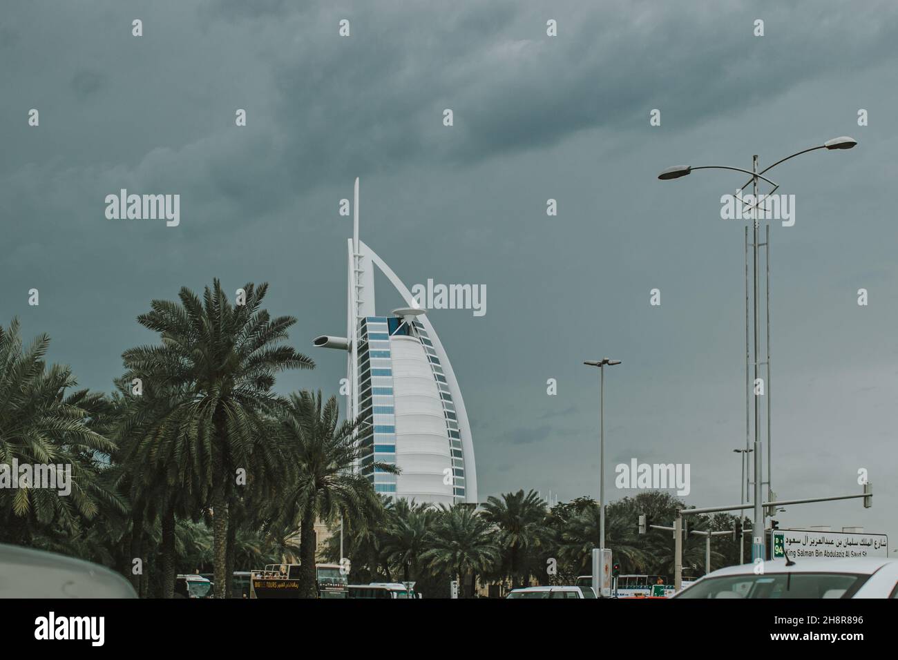 Modern Dubai buildings architecture landmarks with beautiful view and ...