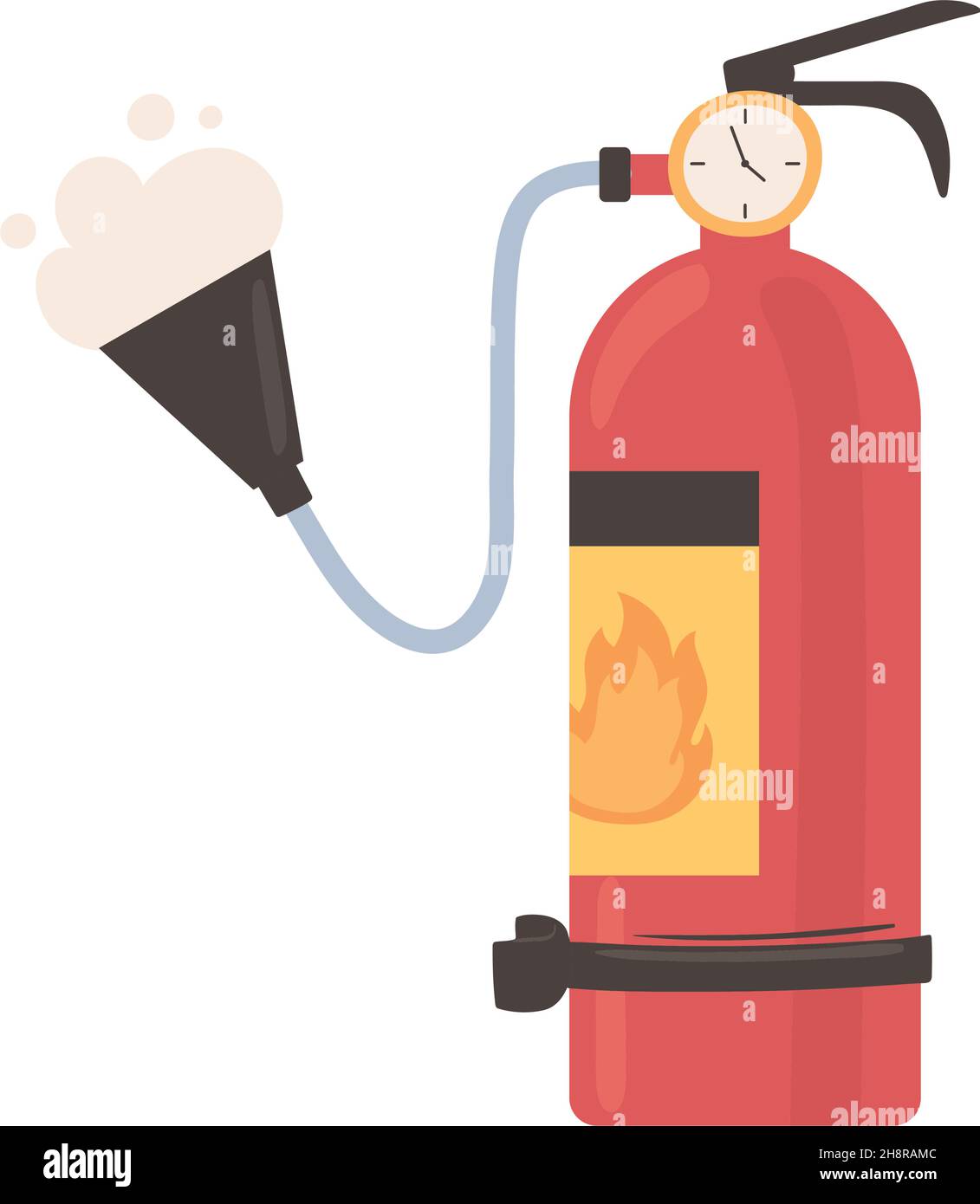 fire extinguisher with foam Stock Vector Image & Art - Alamy