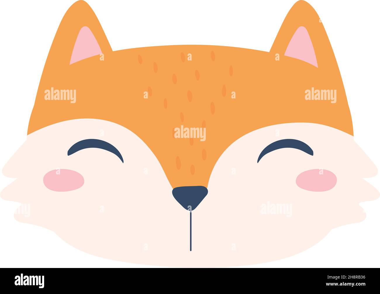 cute fox face Stock Vector Image & Art - Alamy