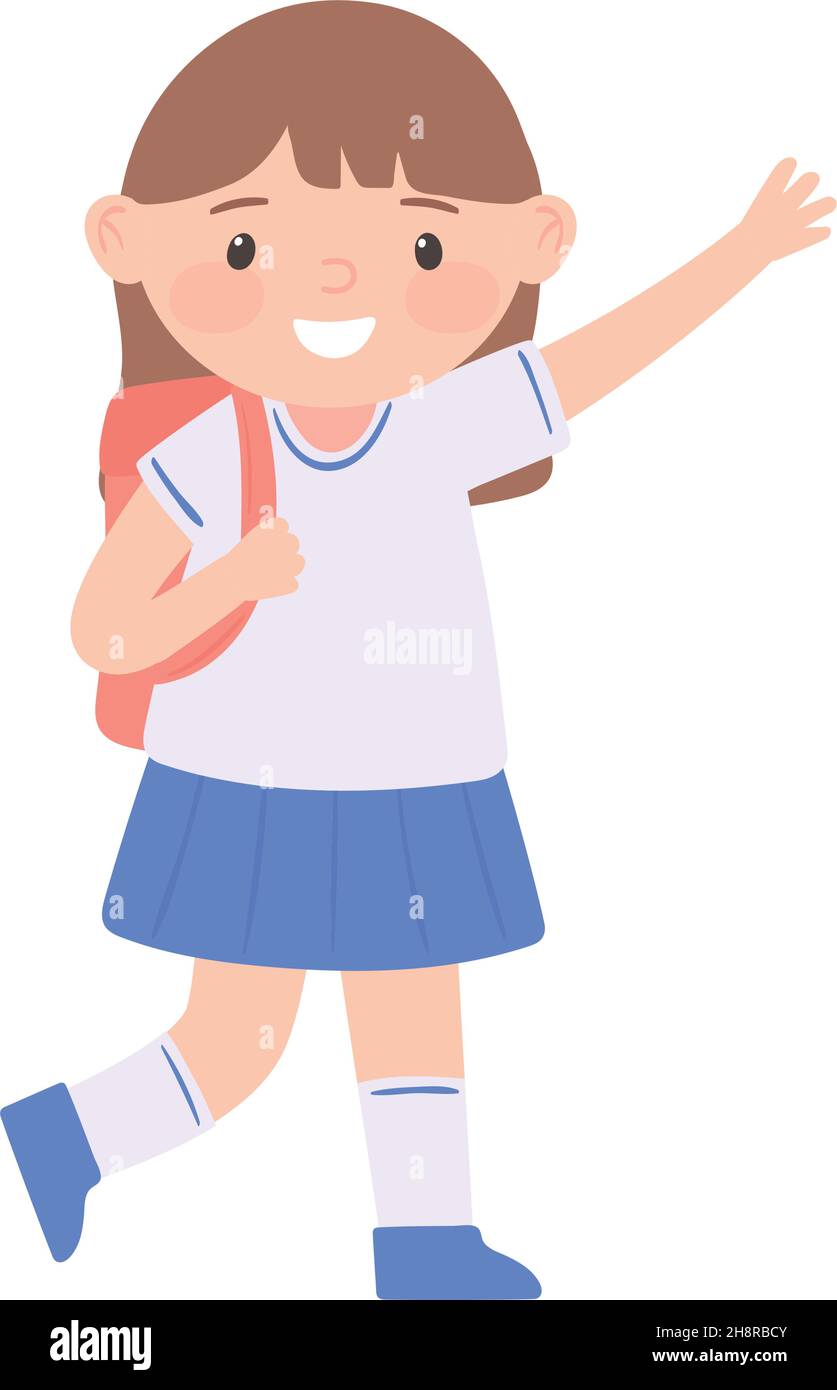 cute girl student Stock Vector Image & Art - Alamy