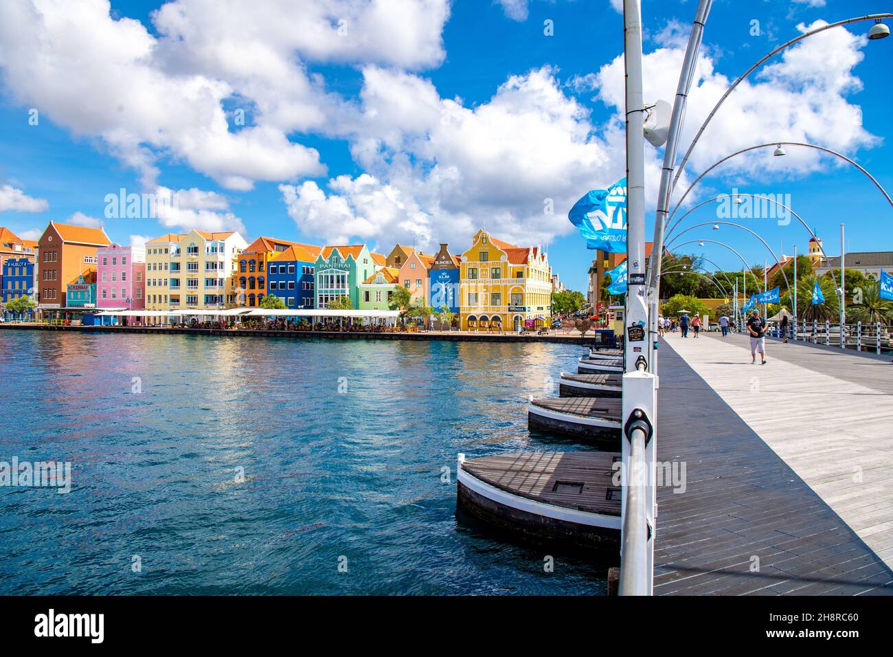 Curacao, Dutch Caribbean island life, known for the Koningin Emmabrug ...
