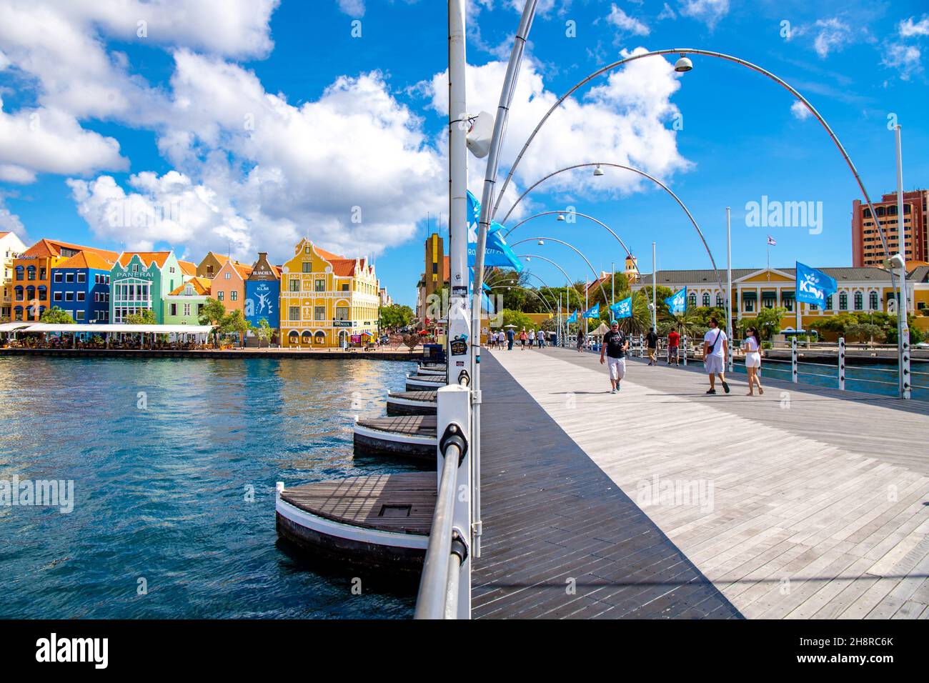 Curacao, Dutch Caribbean island life, known for the Koningin Emmabrug ...