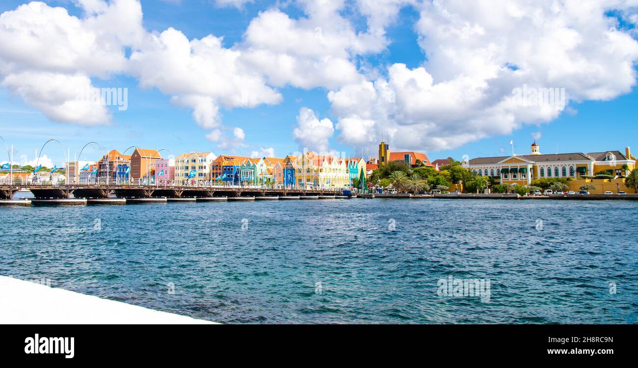 Curacao, Dutch Caribbean island life, known for the Koningin Emmabrug ...