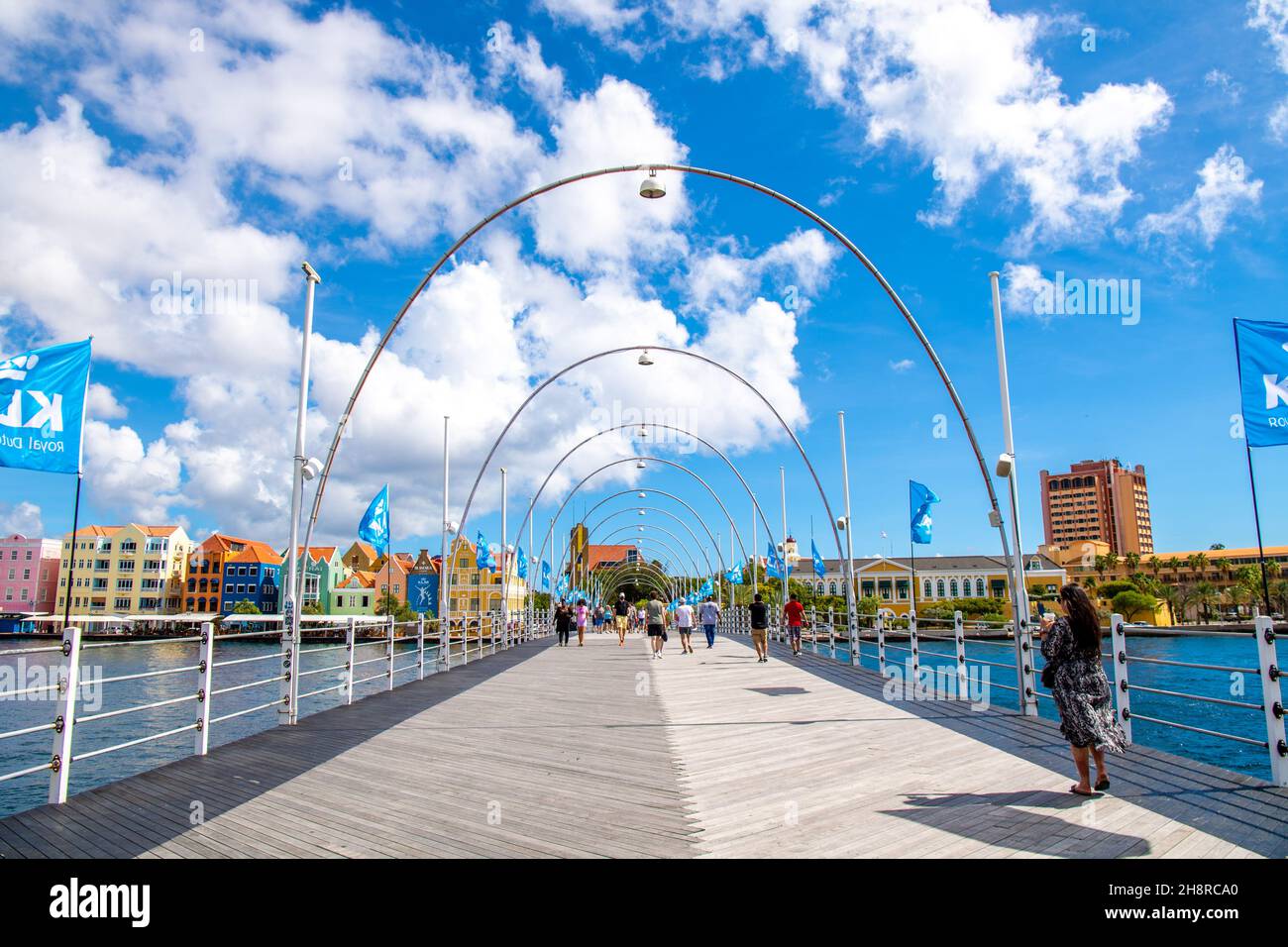 Curacao, Dutch Caribbean island life, known for the Koningin Emmabrug ...