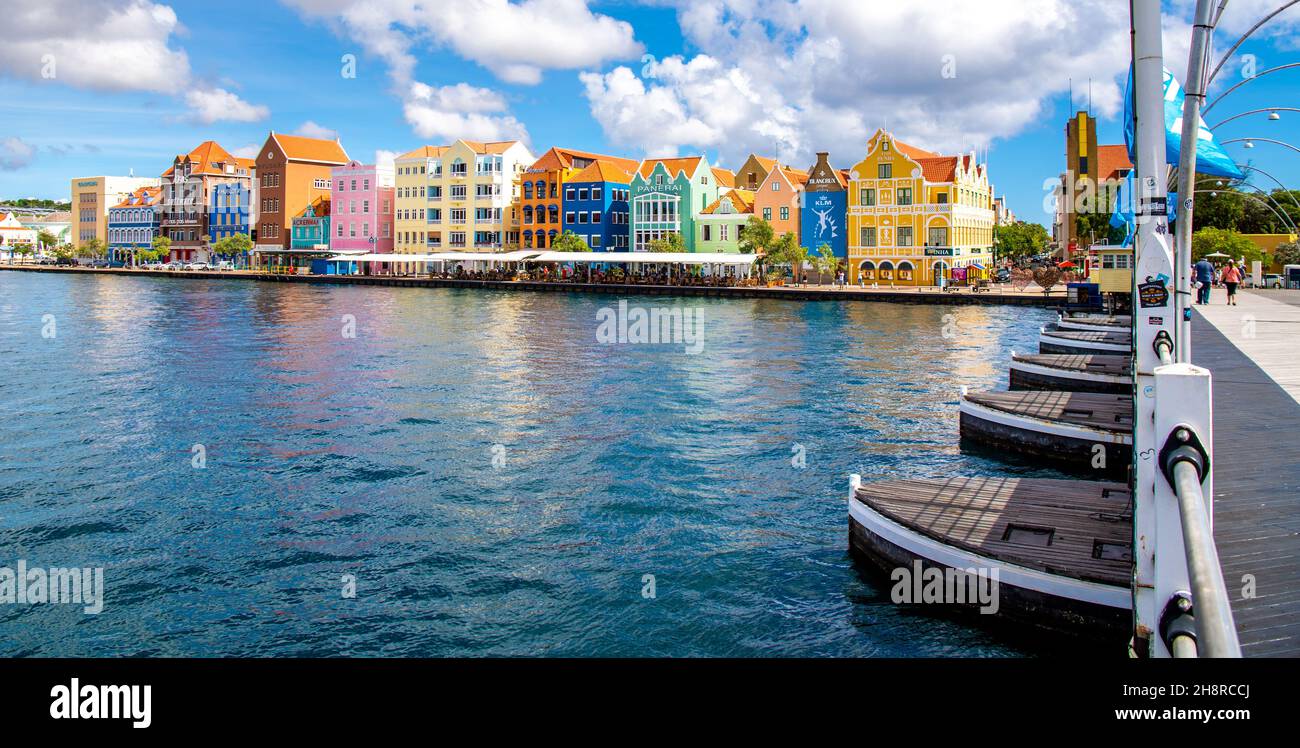 Curacao, Dutch Caribbean island life, known for the Koningin Emmabrug ...