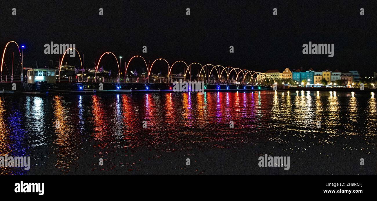 Curacao, Dutch Caribbean island life, known for the Koningin Emmabrug ...
