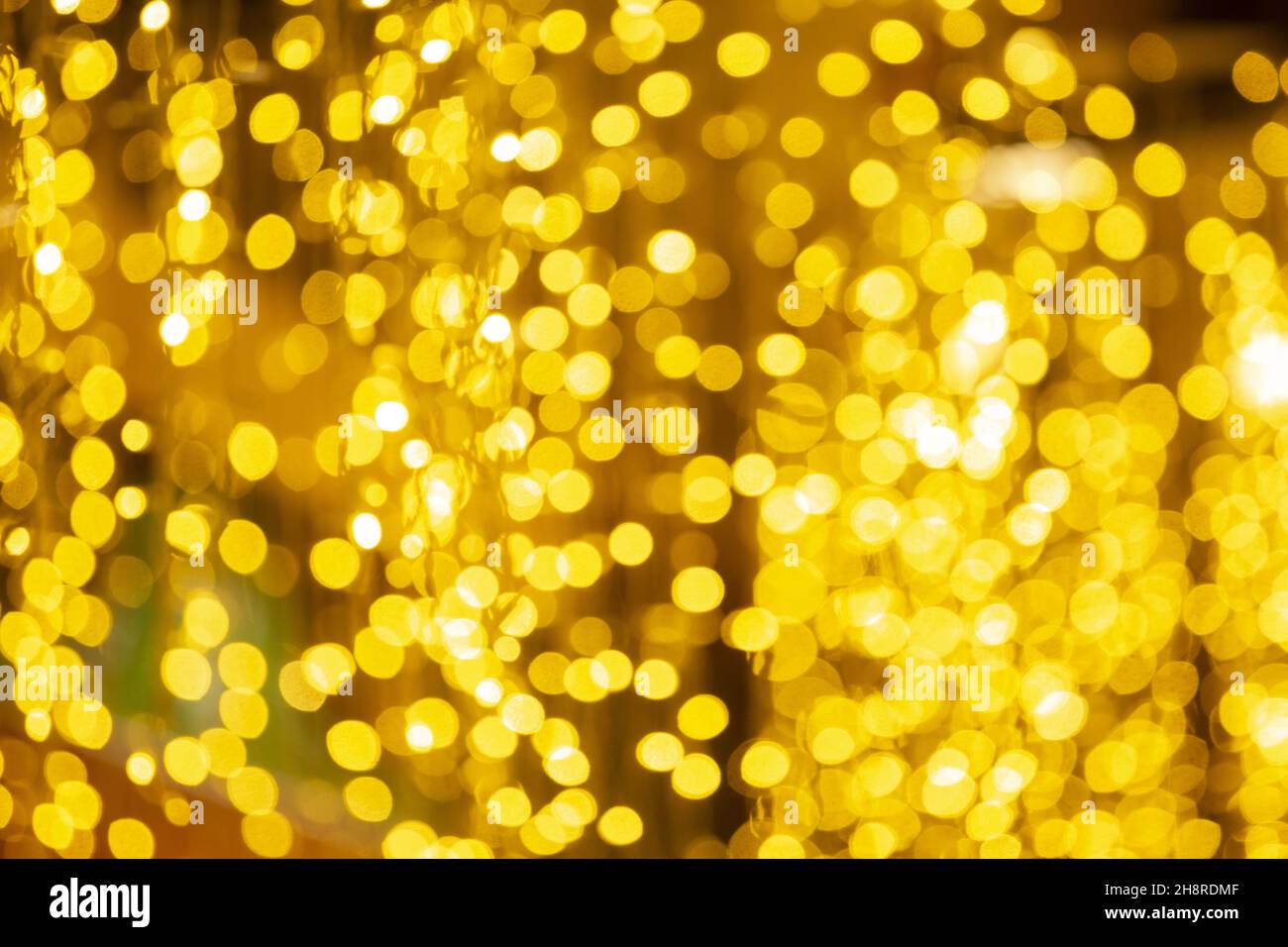 Background with abstract yellow bokeh lights Stock Photo - Alamy