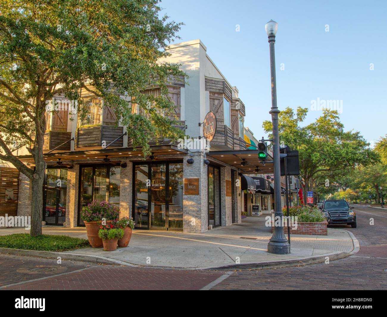 Downtown Winter Park a modern small town in Central Florida Stock Photo - Alamy