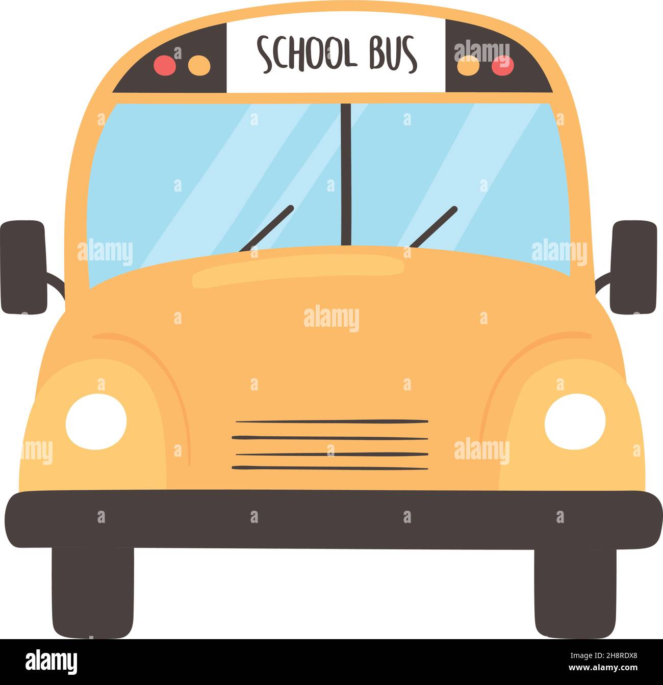 school bus cartoon Stock Vector Image & Art - Alamy