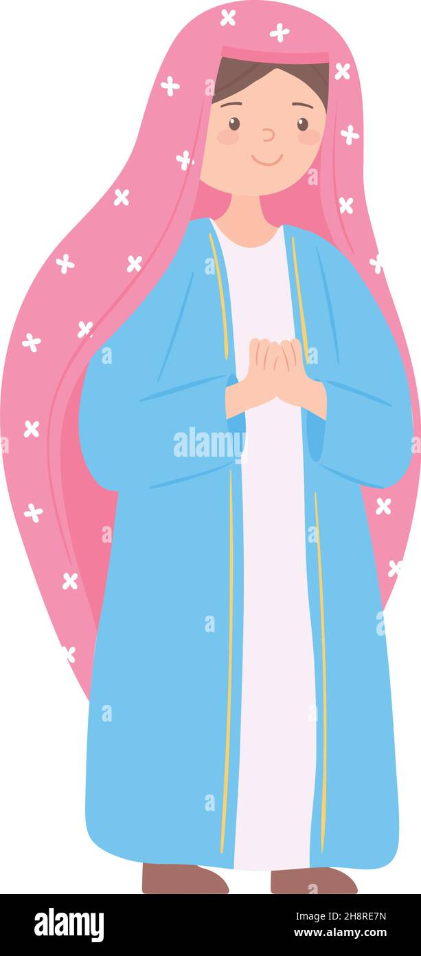 cute mary character Stock Vector Image & Art - Alamy