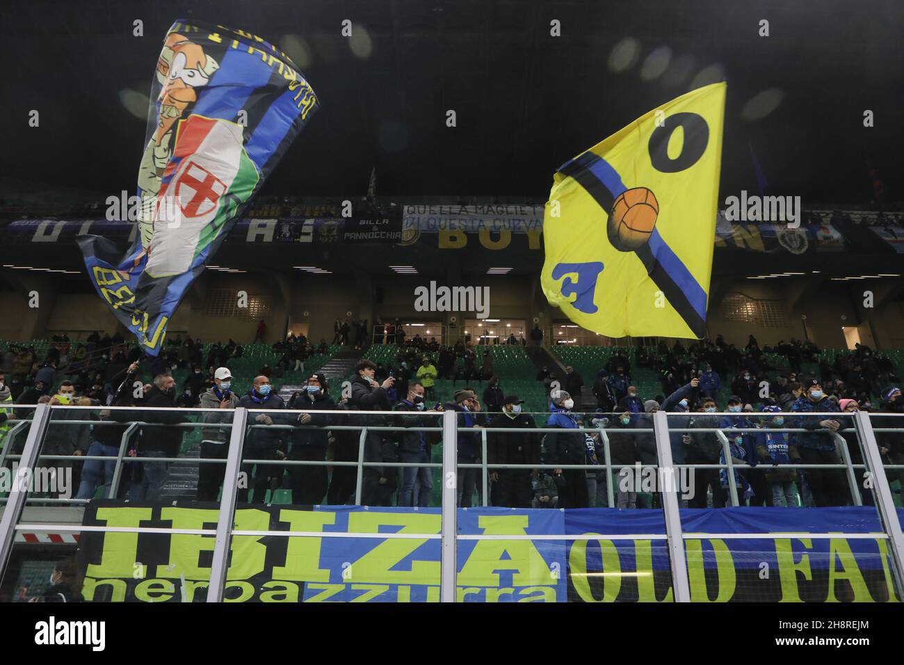 San Siro stadium, Milan, Italy, December 01, 2021, Giuseppe Meazza ...