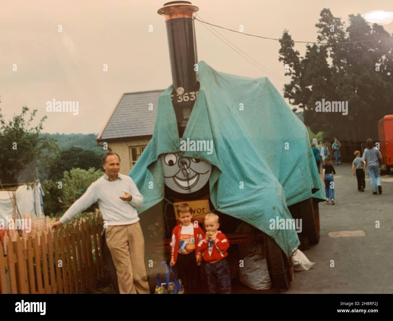 Thomas the Tank engine Northamptonshire UK funnel outside sheet cloth ...