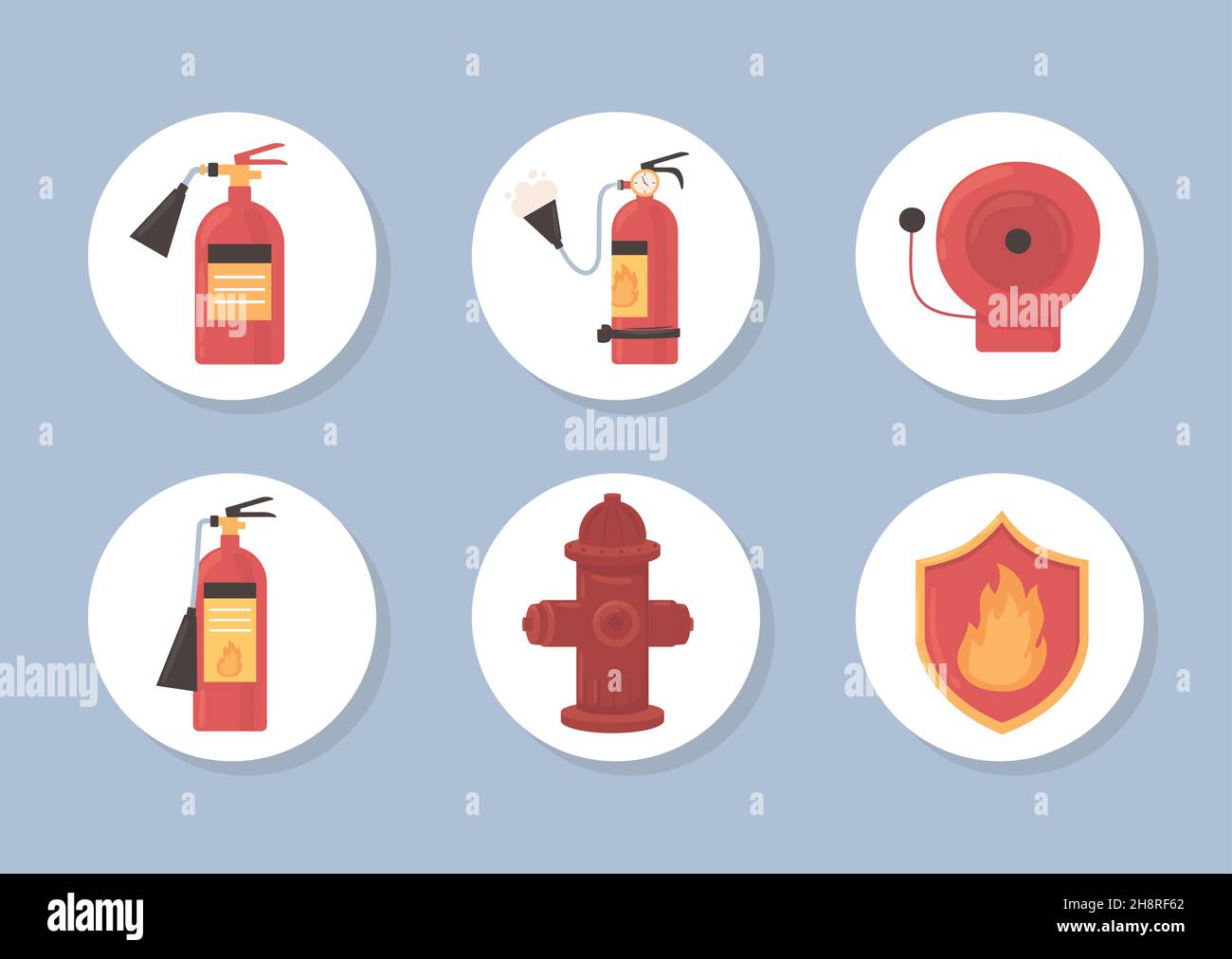 fire extinguisher water hydrant icons Stock Vector Image & Art - Alamy