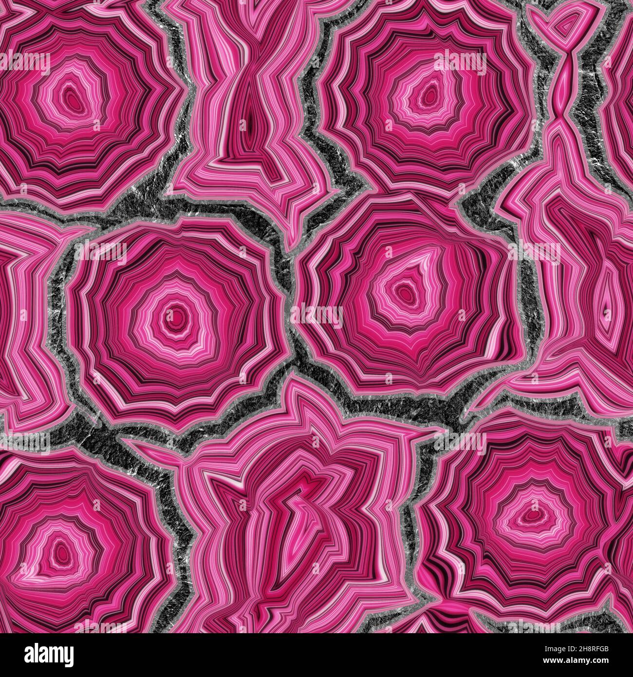 Seamless banded agate geode marble rock with gray stone edge surface ...