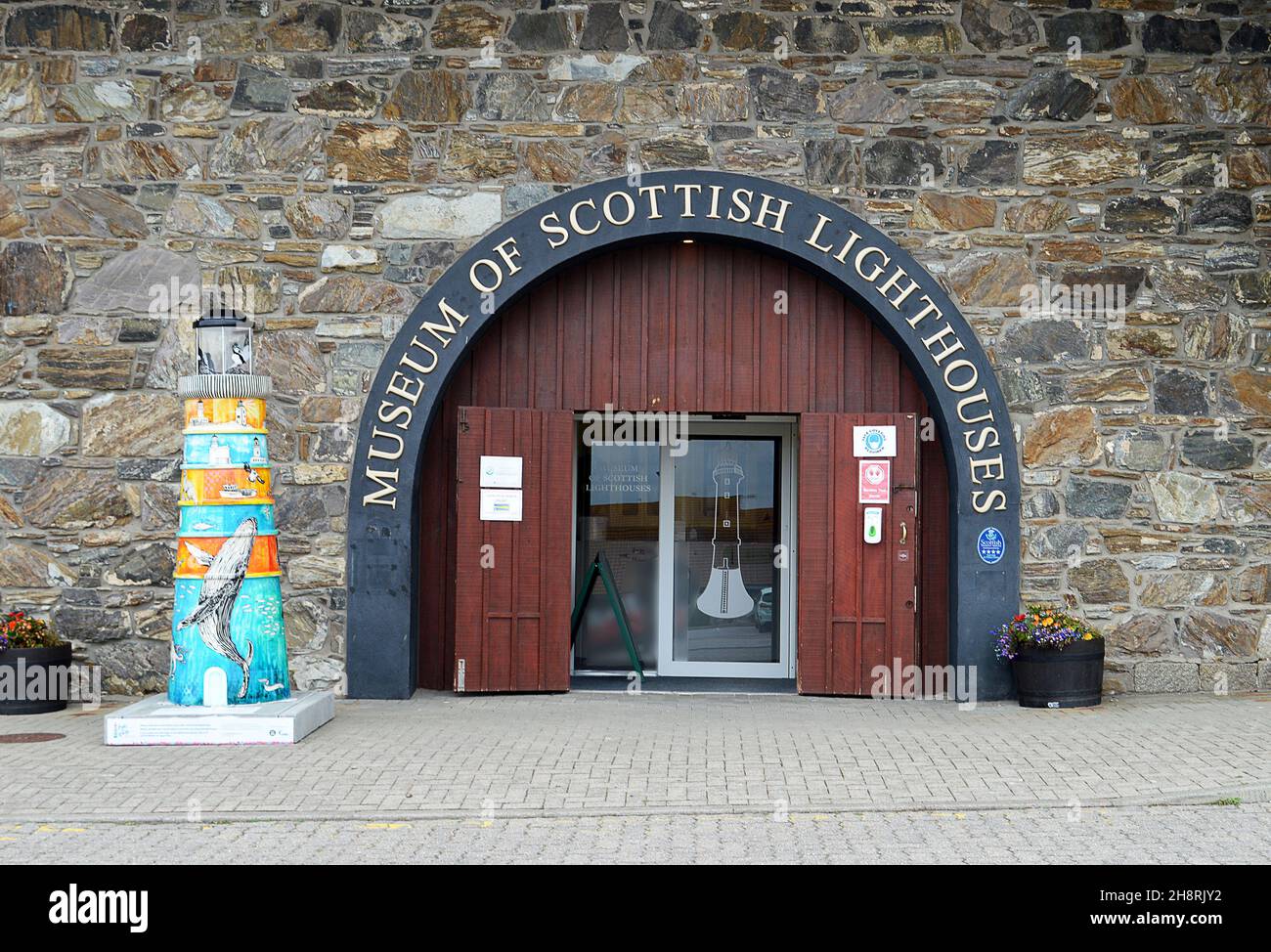 FRASERBURGH, SCOTLAND - 3 SEPTEMBER 2021: The entrance to the Museum of ...