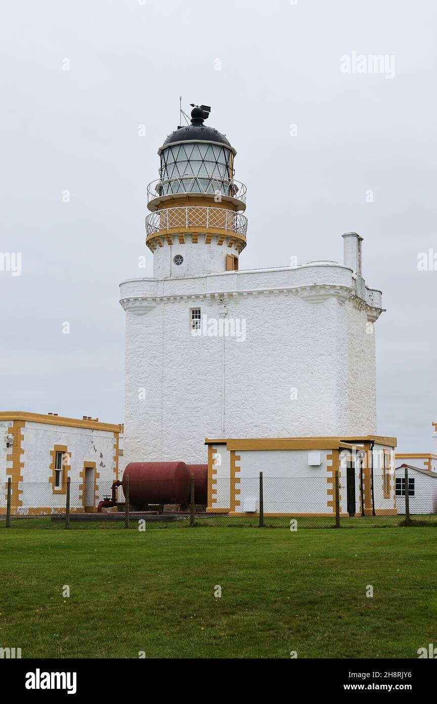 FRASERBURGH, SCOTALND - 3 SEPTEMBER 2021: The original Kinnaird Head ...