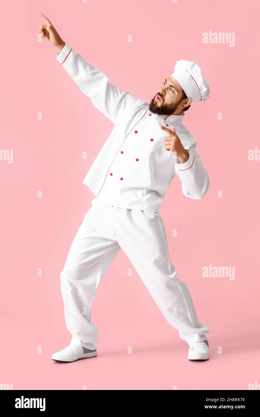 Dancing male chef on hi-res stock photography and images - Alamy
