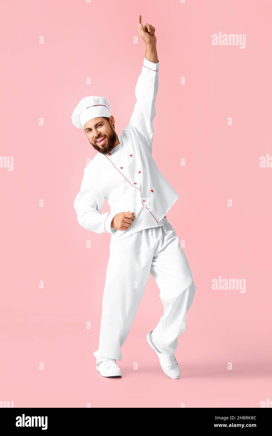 Dancing male chef on hi-res stock photography and images - Alamy