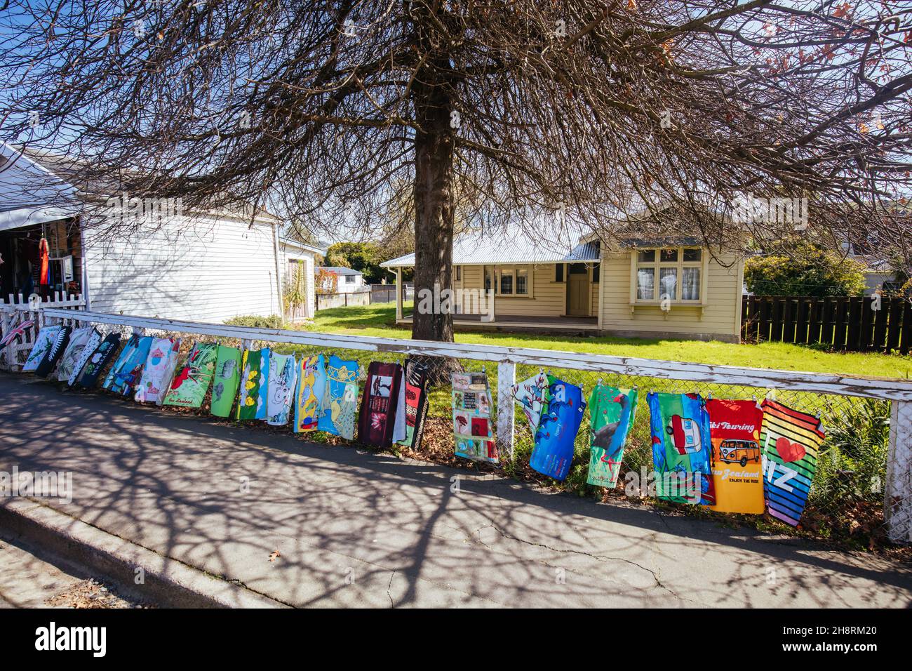 Akaroa Architecture in New Zealand Stock Photo - Alamy