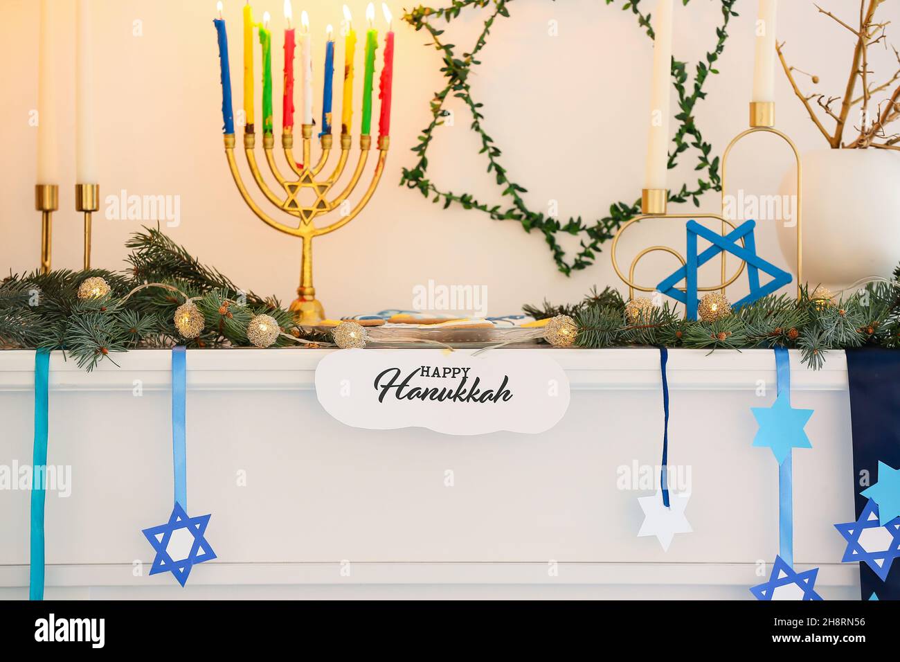 Christmas hannukah decorations hi-res stock photography and images - Alamy