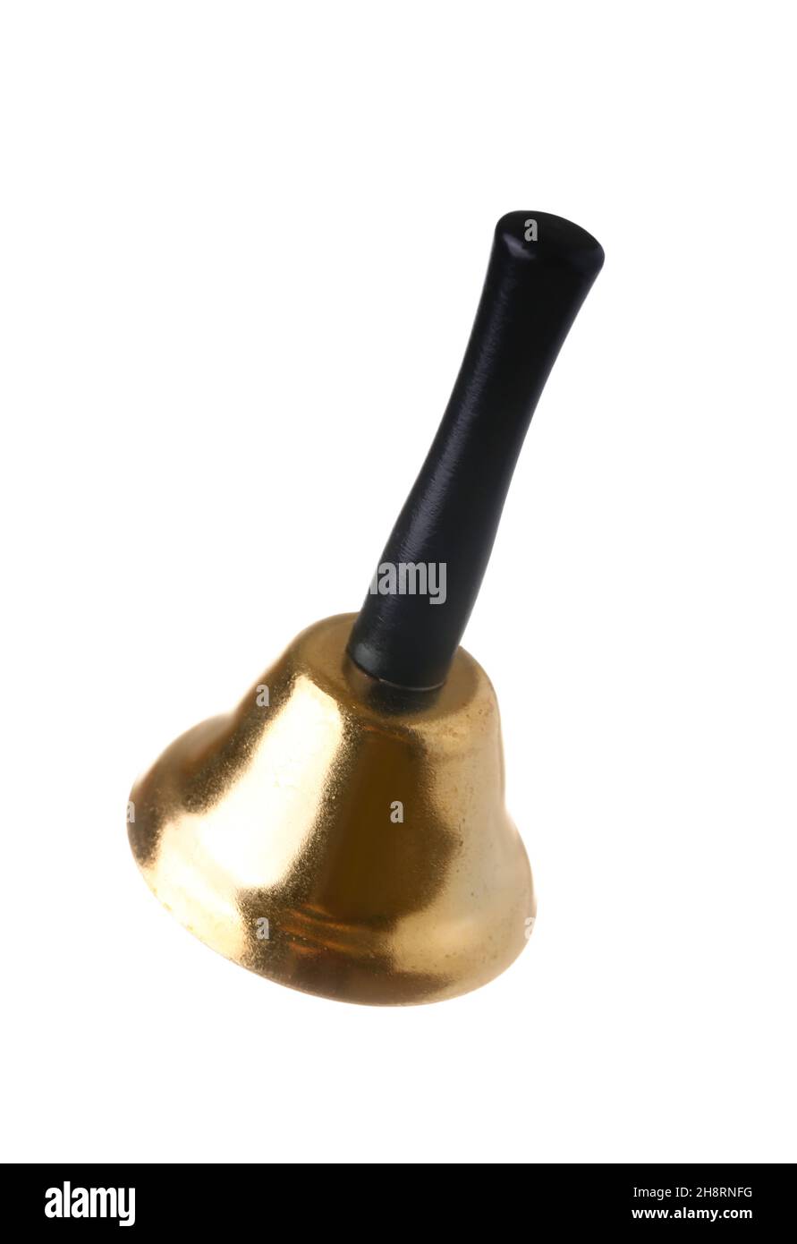 Christmas bell with handle isolated on white background Stock Photo - Alamy