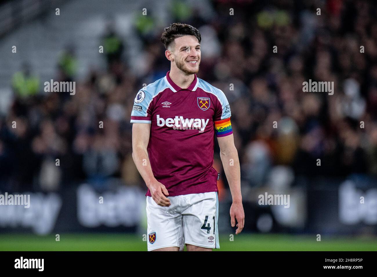 LONDON, ENGLAND - DECEMBER 01: Declan Rice of West Ham United during ...