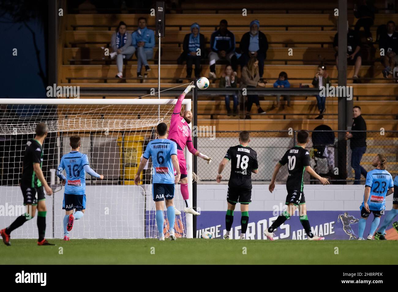 Sydney FC goalkeeper Andrew Redmayne (1) saves a goal Stock Photo - Alamy