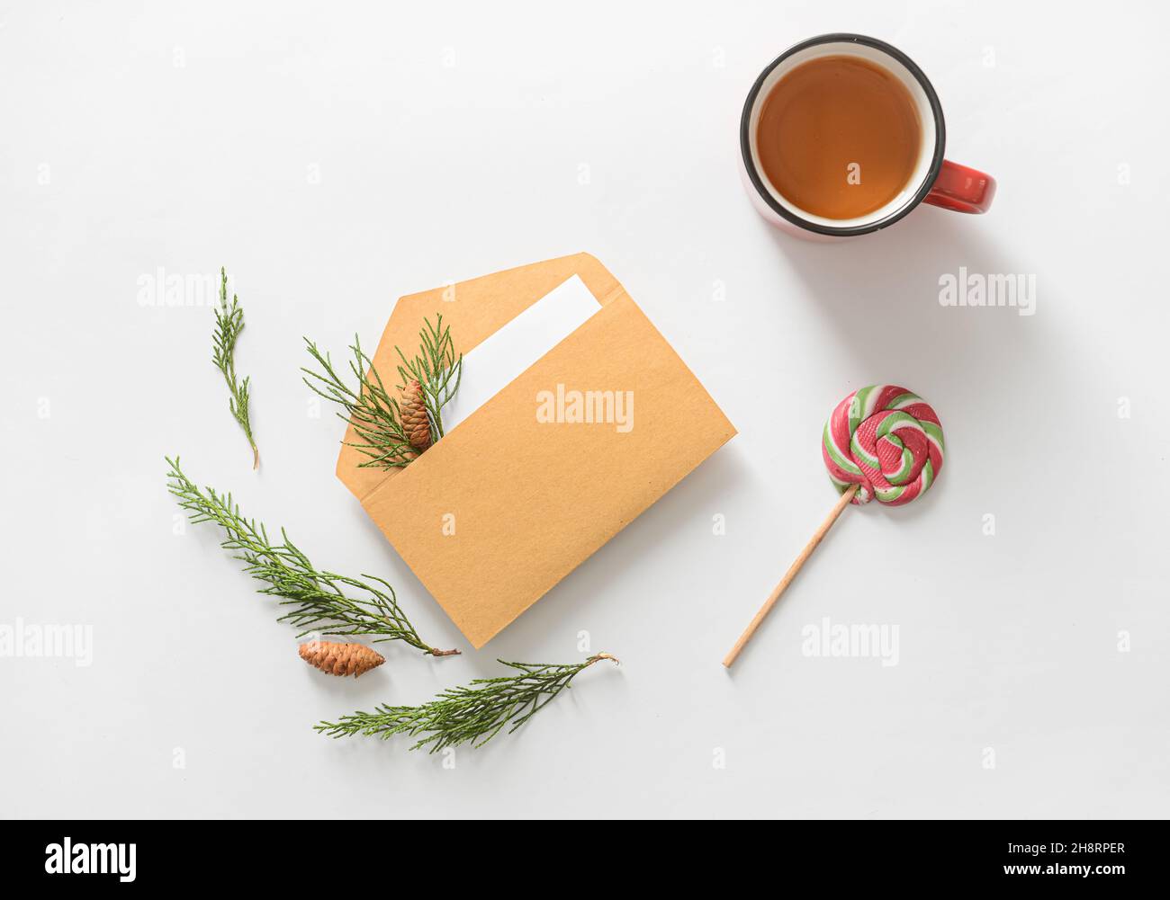 Composition envelope card cup hi-res stock photography and images - Alamy