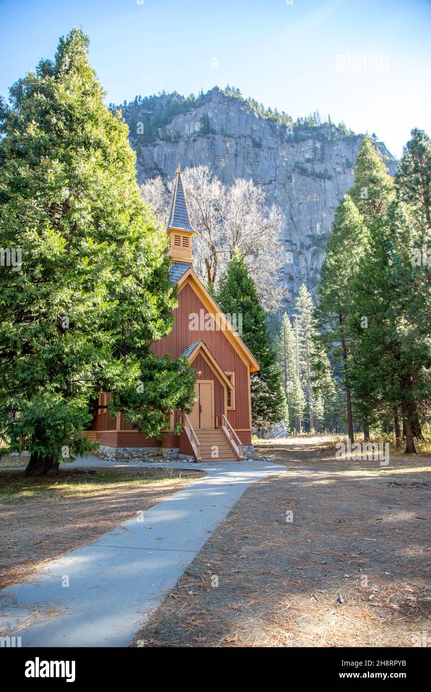 Yosemite church autumn hi-res stock photography and images - Alamy