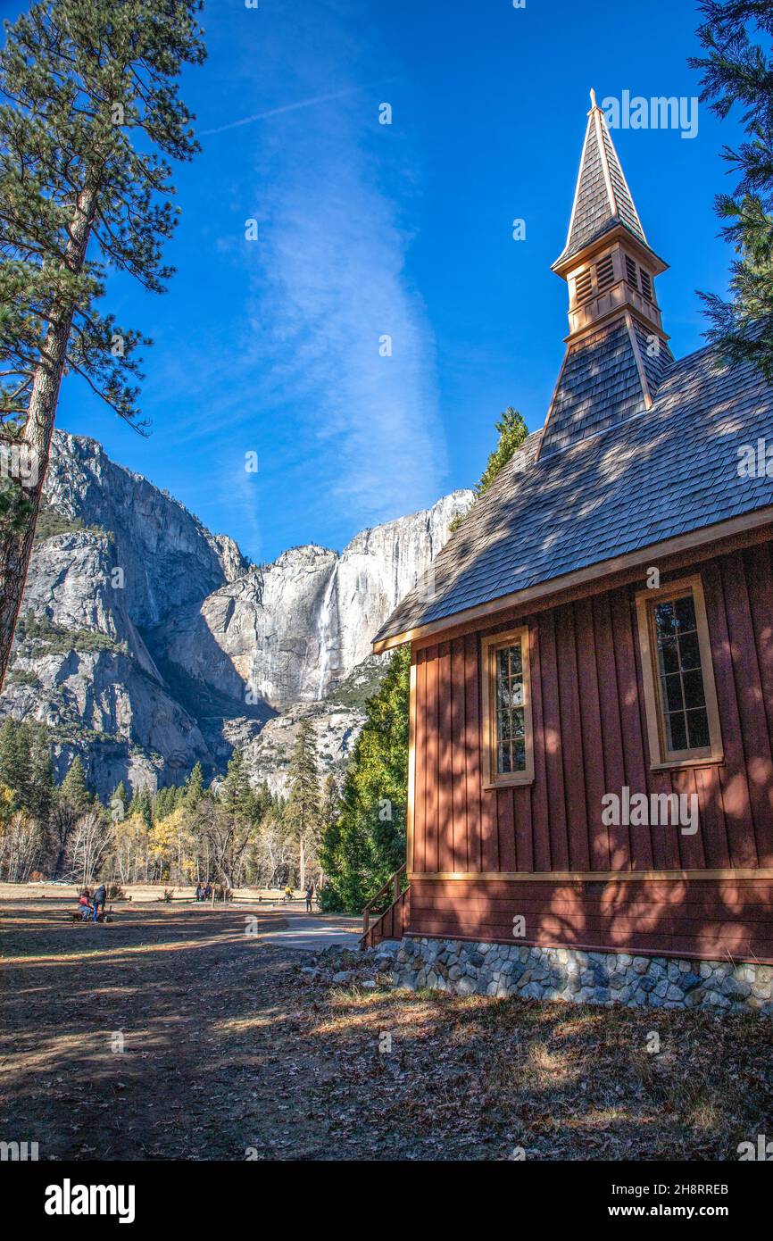 Yosemite church autumn hi-res stock photography and images - Alamy