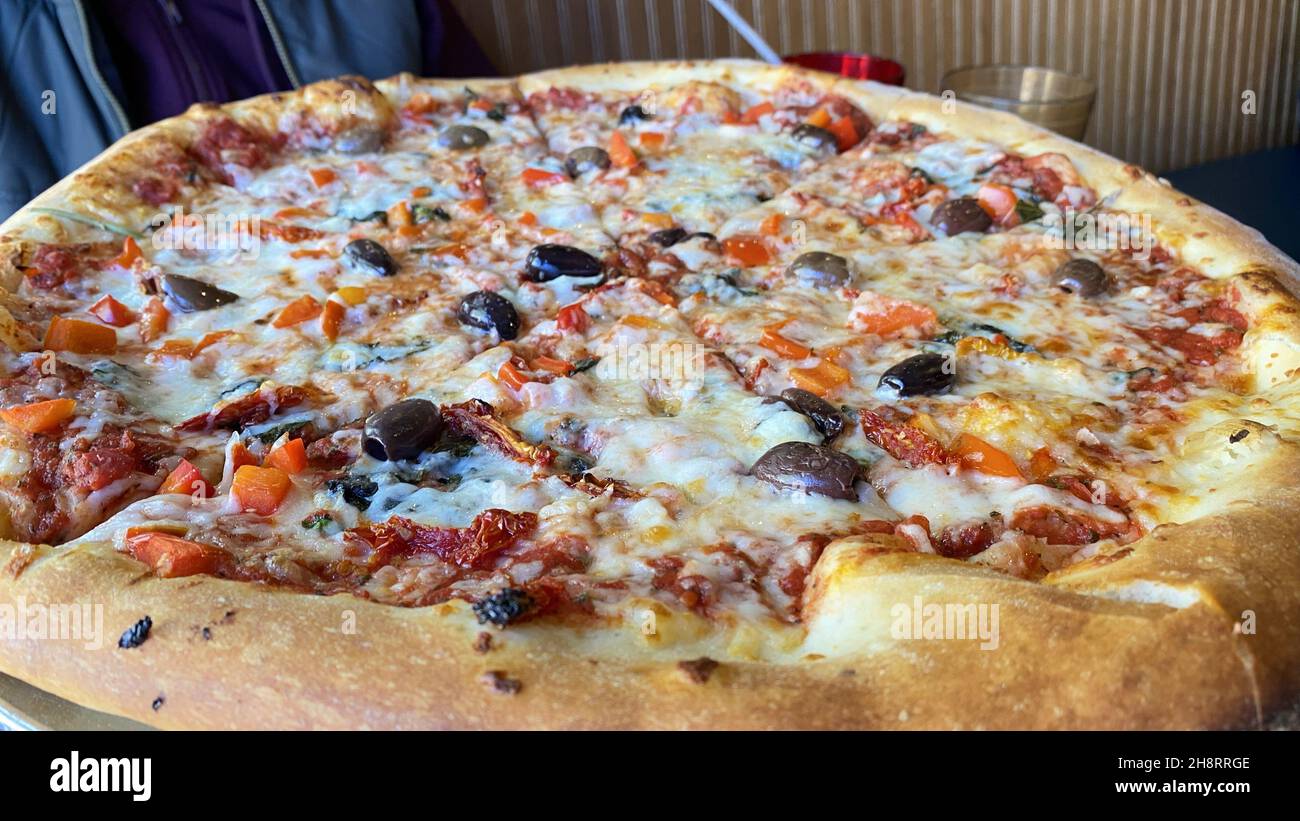 Closeup shot of a delicius pizza Stock Photo - Alamy
