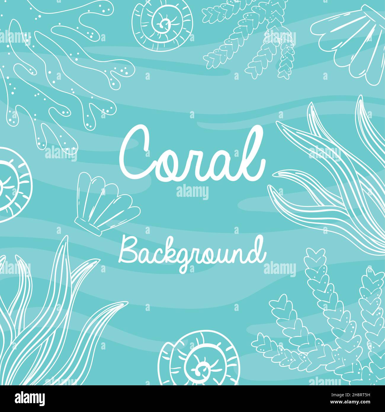 coral decoration background Stock Vector Image & Art - Alamy