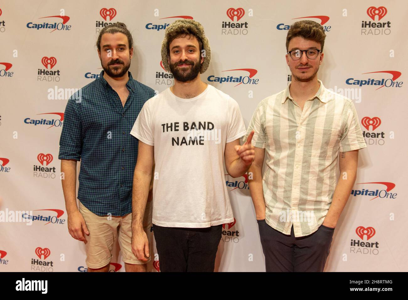 Fort Worth, USA. 30th Nov, 2021. Adam Met, Jack Met and Ryan Met of AJR ...