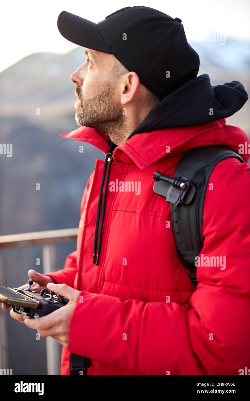 Remote control of a drone hi-res stock photography and images - Alamy