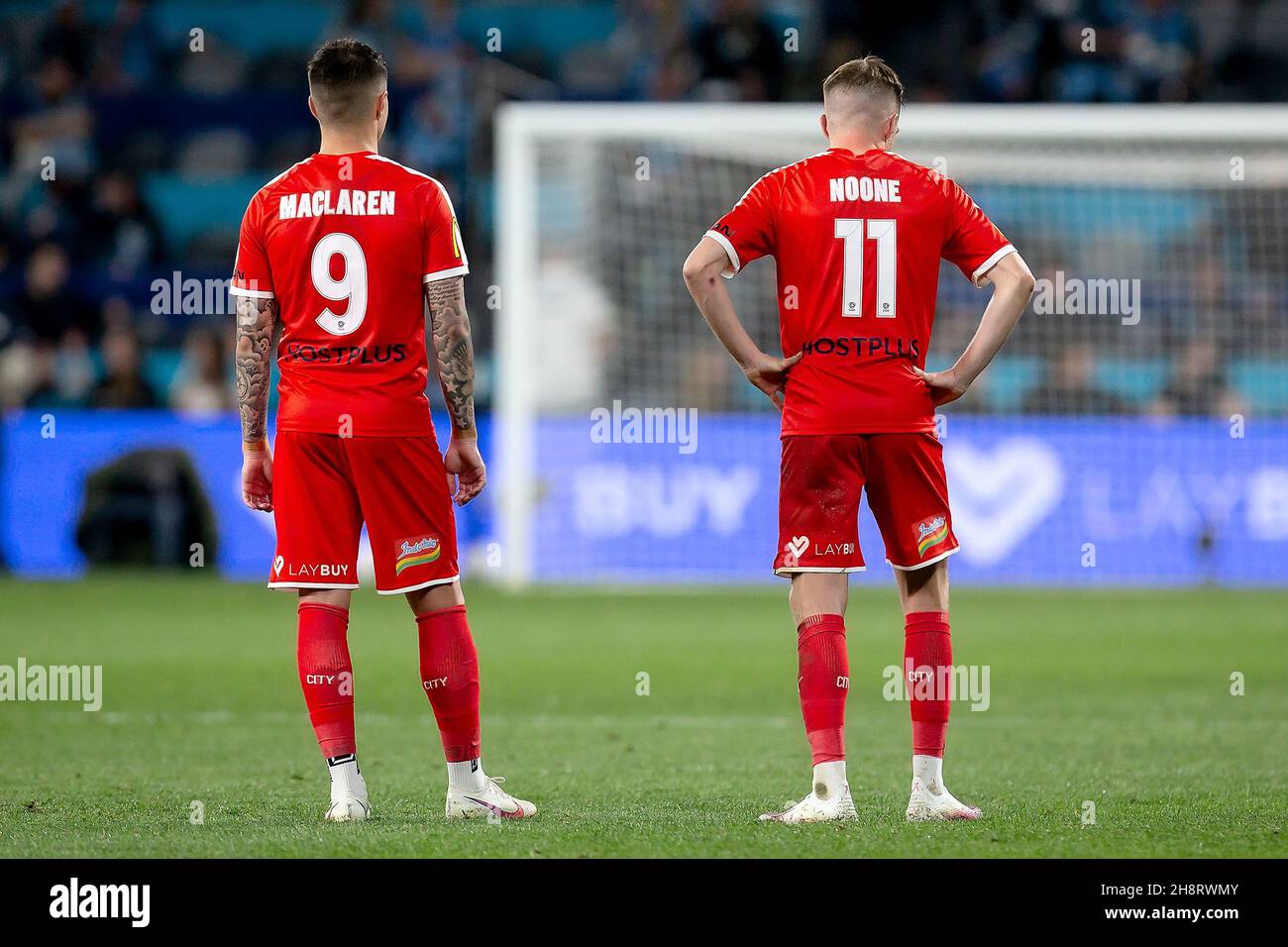 Melbourne City forward Jamie Maclaren (9) and Melbourne City forward ...