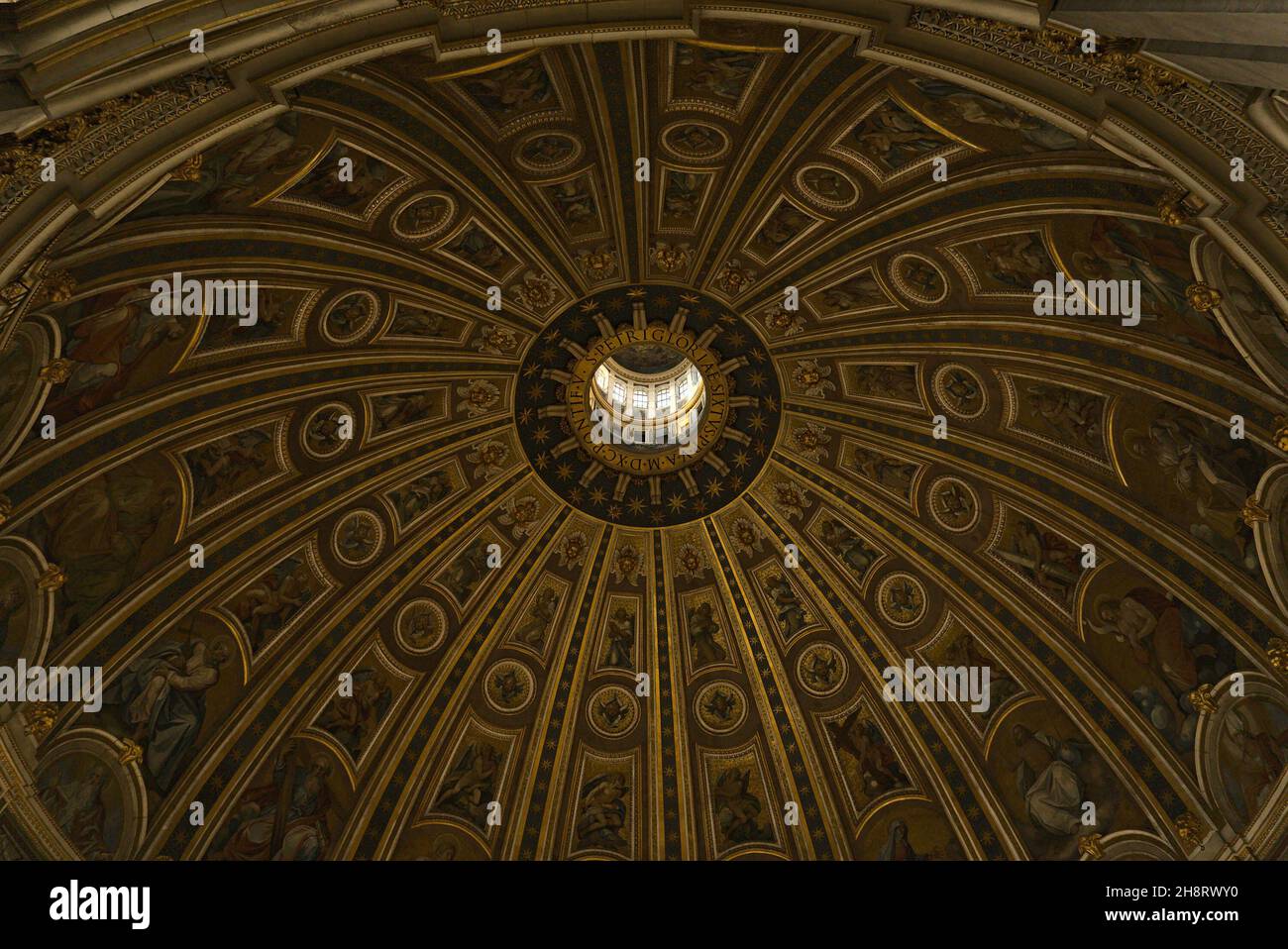 VATICAN, VATICAN CITY - Sep 02, 2019: A low angle shot of roof ...