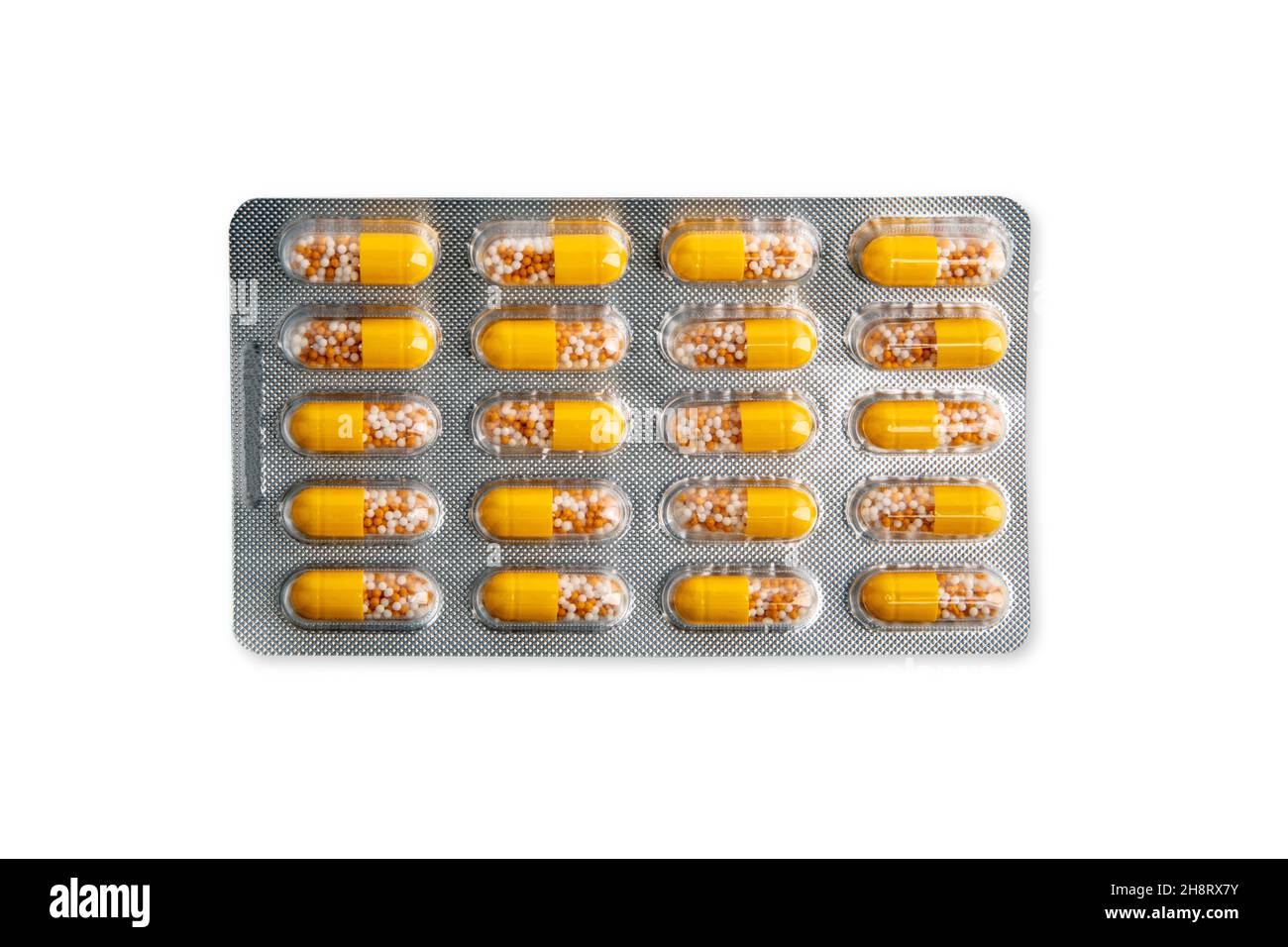 Capsules in foil on Cut Out Stock Images & Pictures - Alamy