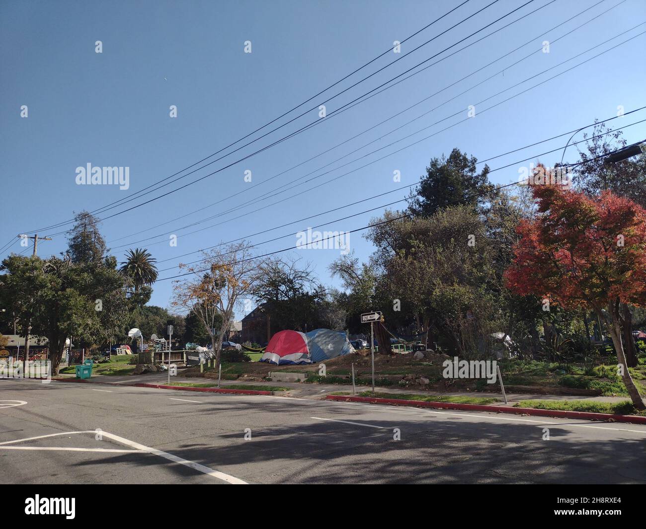 November 28, 2021: People's Park in Berkeley, California on Sunday ...